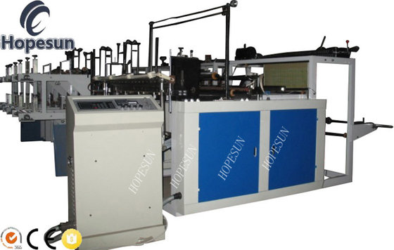 Grocery Plastic Bag Making Machine Double Servo Motor Length Fixing High Automation